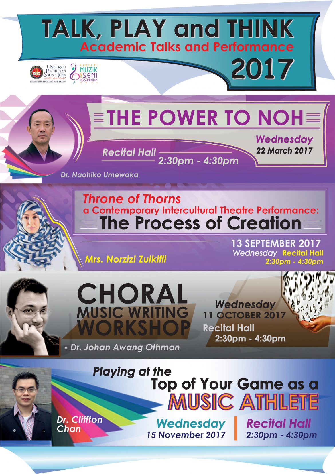 Talk, Play & Think 2017 – UPSI | FACULTY OF MUSIC AND PERFORMING ARTS